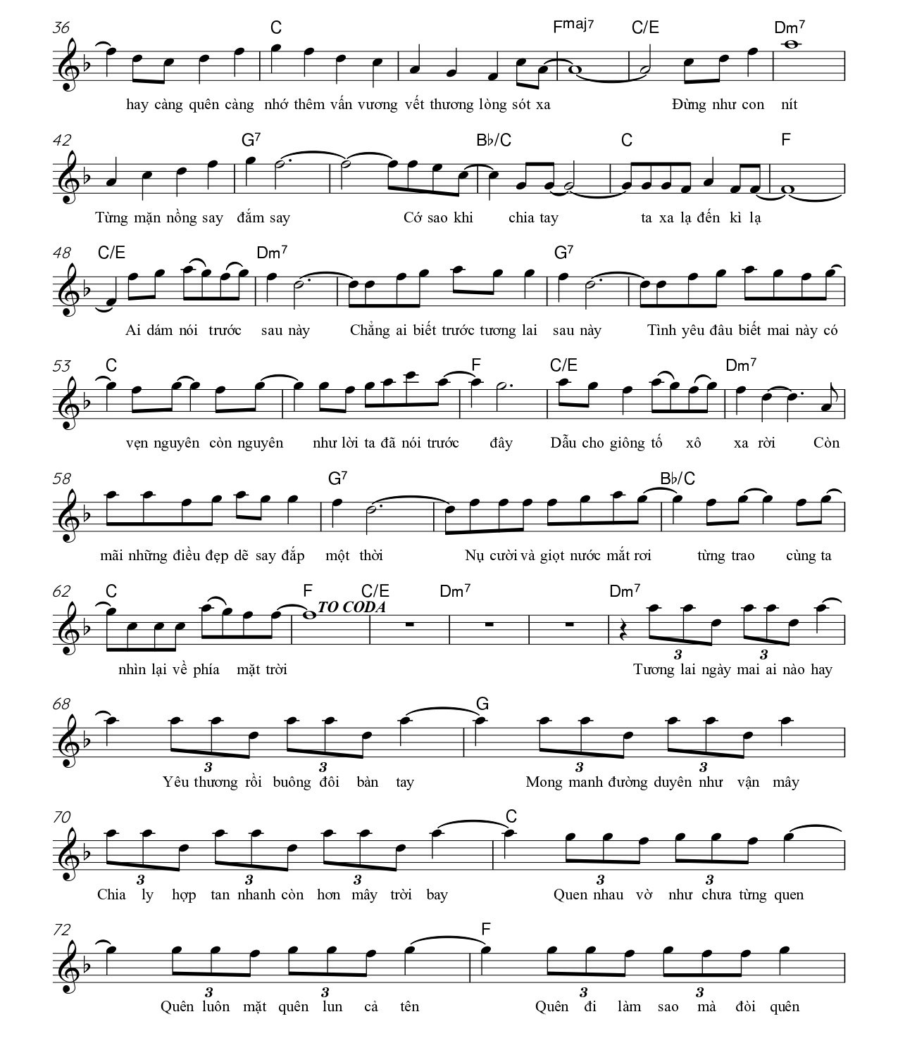 Sheet Nhạc Chúng Ta Của Tương Lai - Sơn Tùng M-Tp - Cùng Tập Nhạc